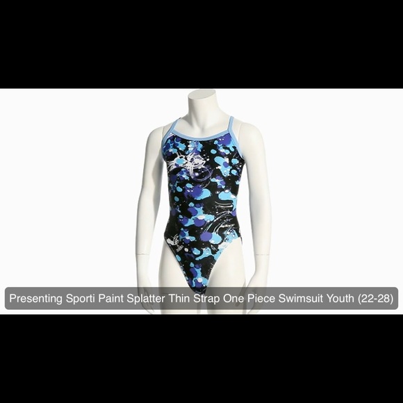 Sporti | Swim | Hp Sporti Nwt Paint Splatter Thin Strap Swimsuit ...